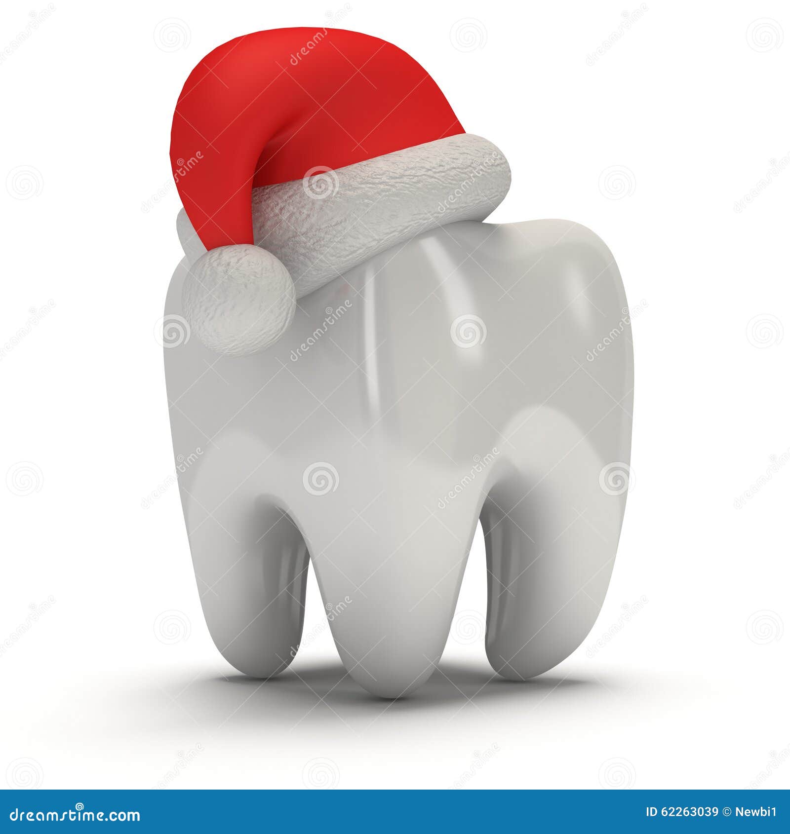 Dent Portant Santa Claus Hat Illustration Stock - Illustration du ...
