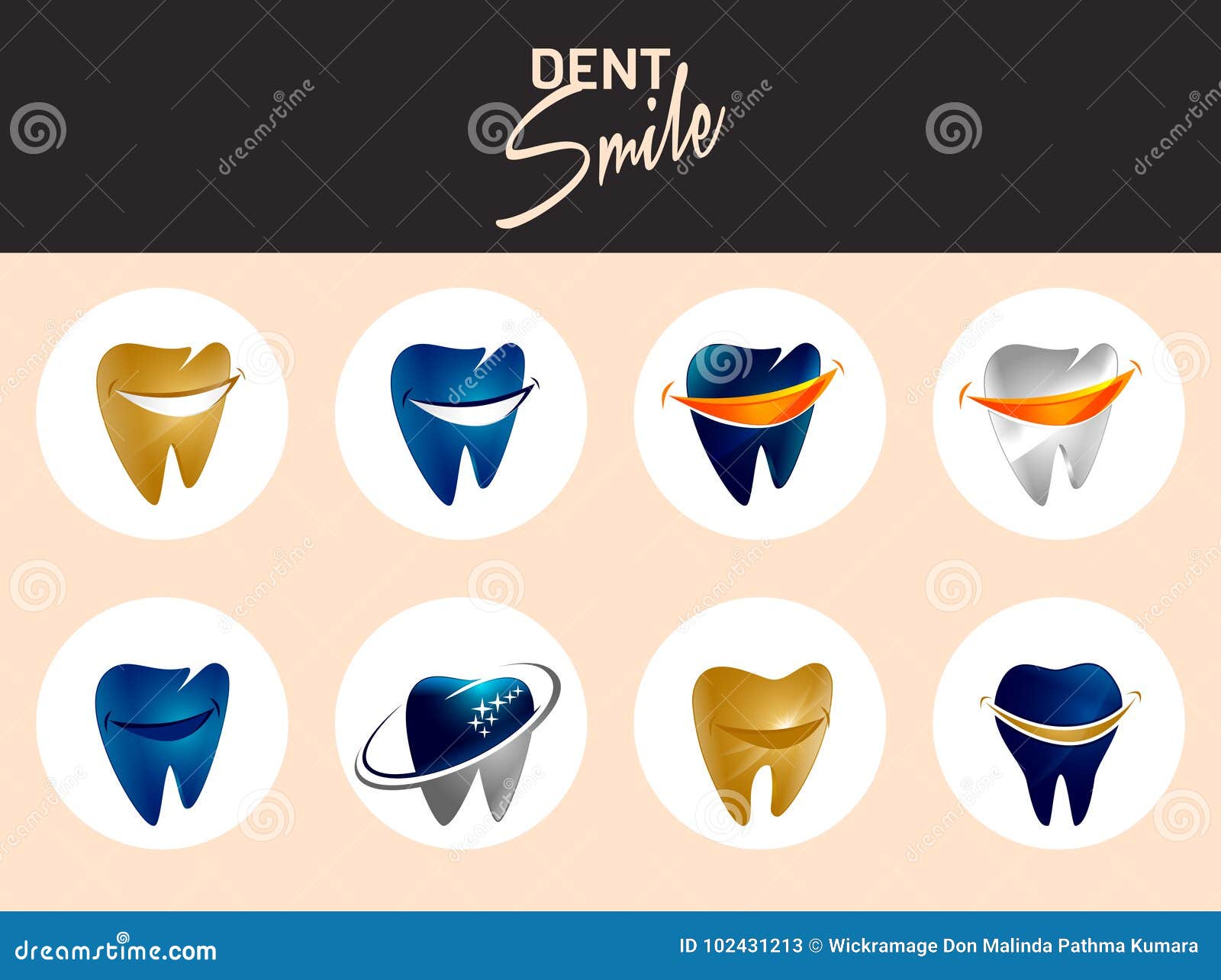 Dent Smile stock vector. Illustration of tooth, dent - 102431213