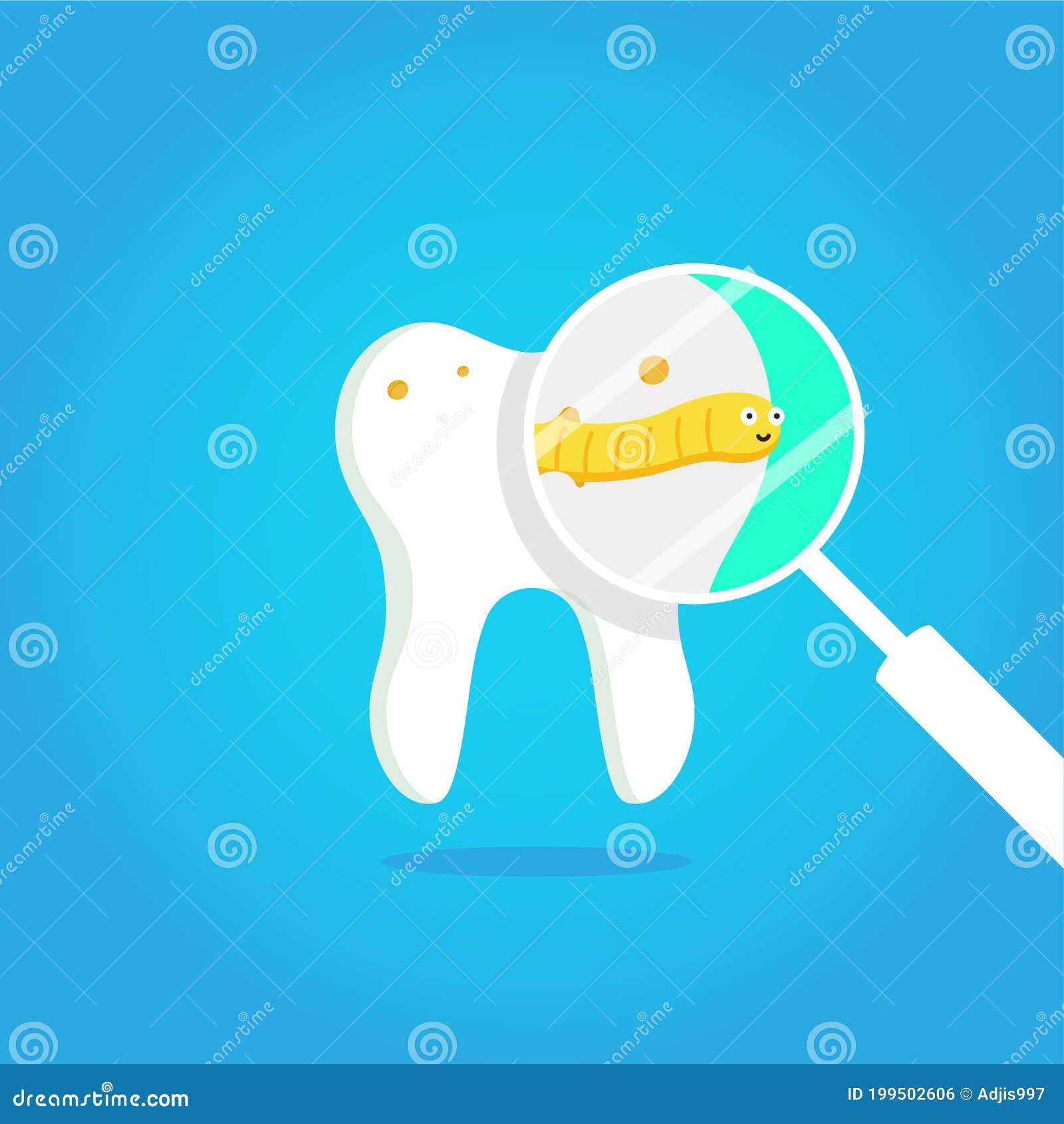 Tooth Bacteria Illustration, Dental Health Care Stock Vector ...
