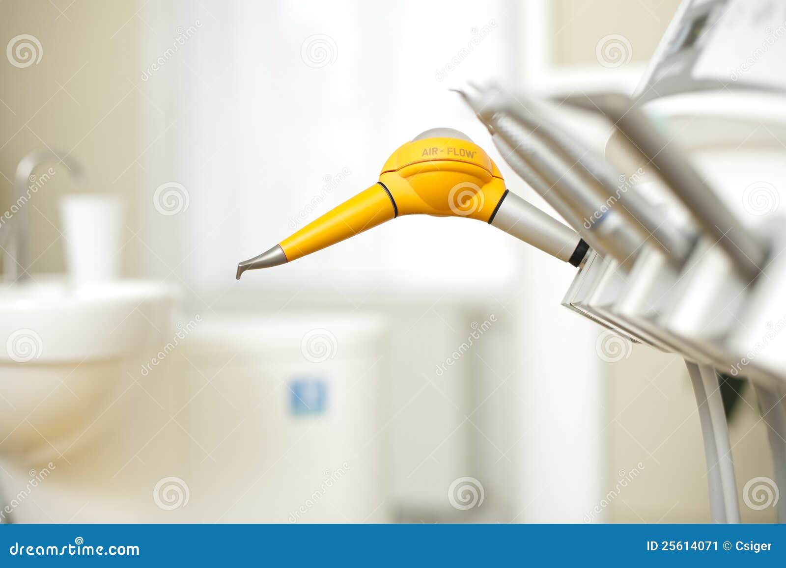 Dental air flow tool stock image. Image of medical, light - 25614071