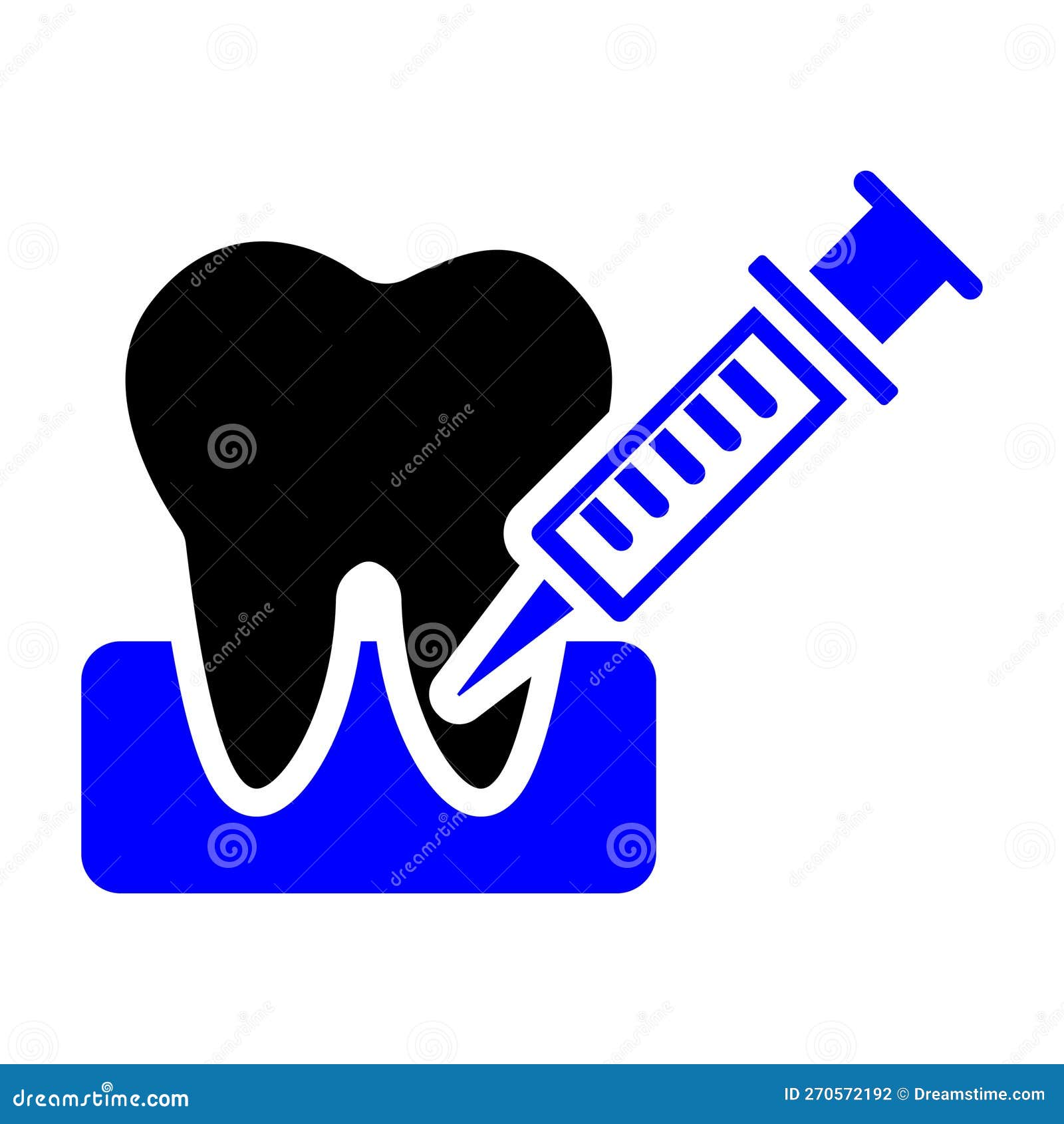 Dental Anesthesia Icon. Oral Sedation Icon Vector Illustration ...