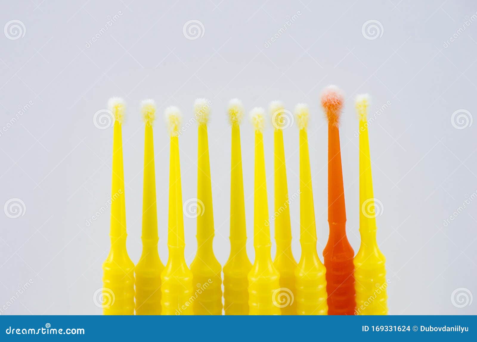 Dental Applicators of Different Sizes Stock Photo - Image of eyelash ...