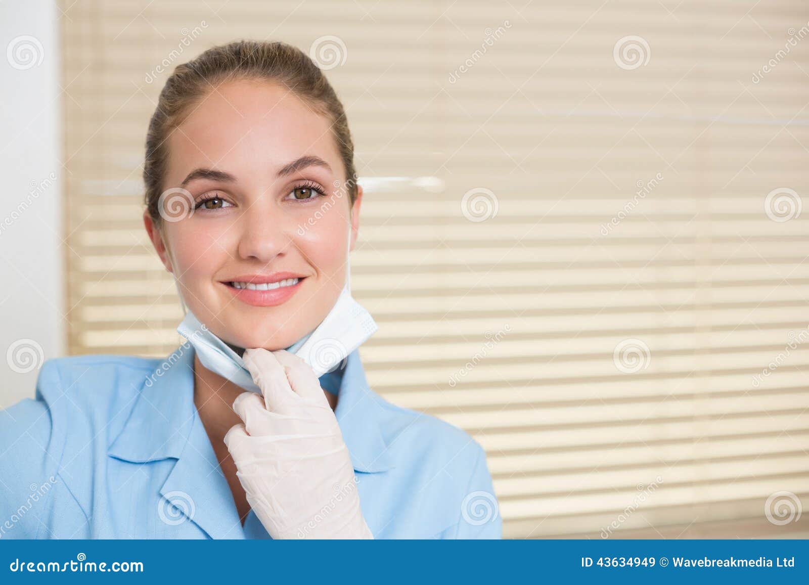 Dental Assistant Smiling at Camera Stock Image - Image of dentistry ...