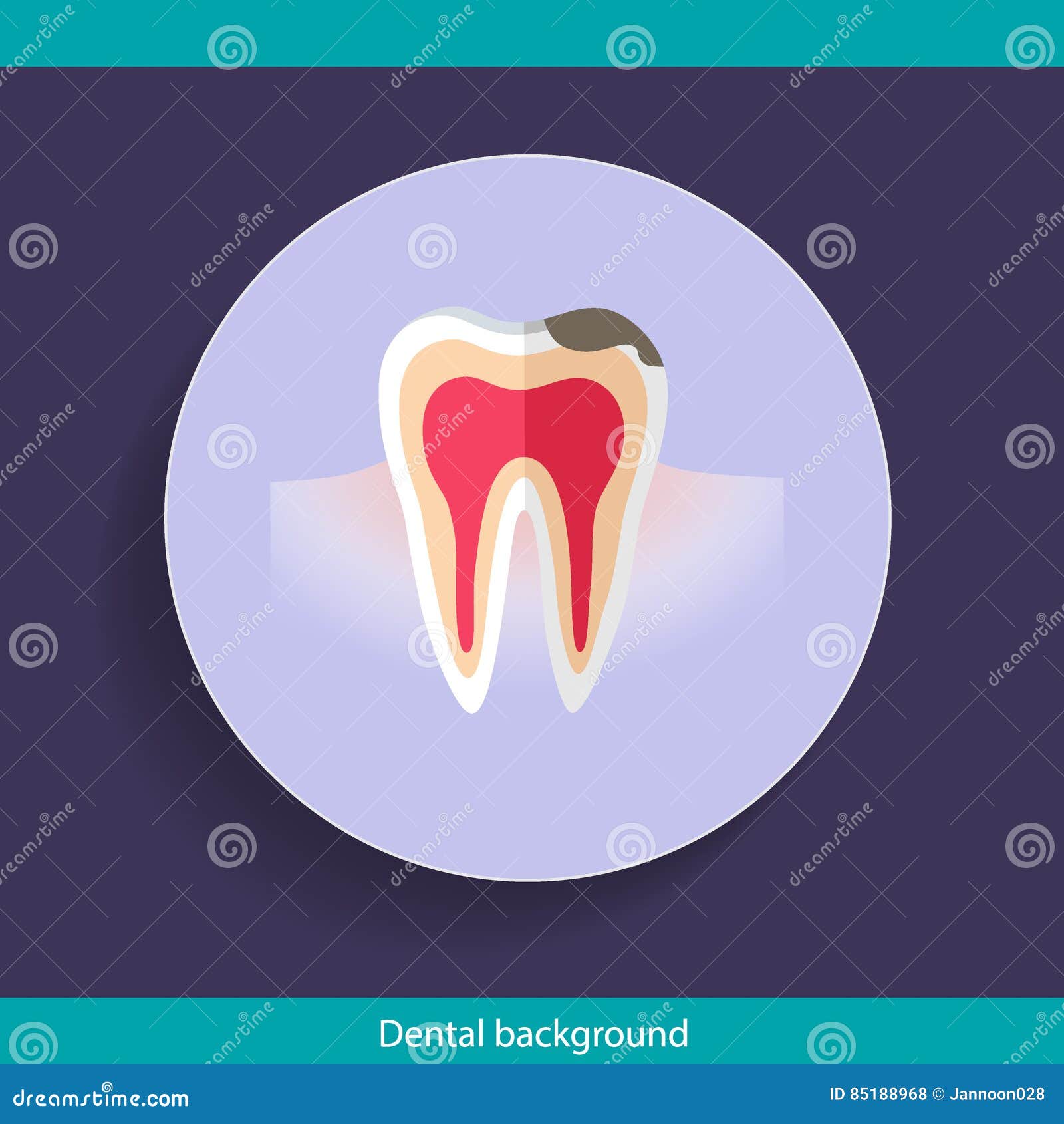 Dental Background Design. Vector Illustration Stock Illustration ...