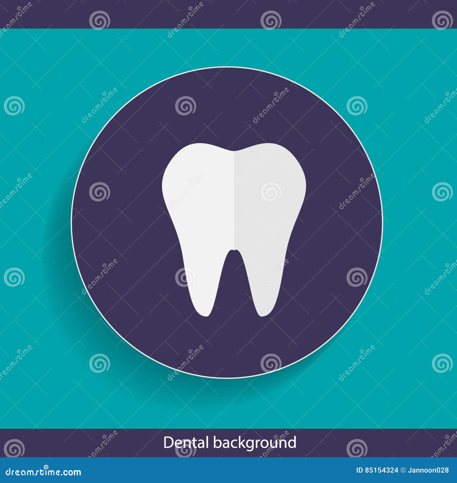 Dental Background with Healthy Teeth. Vector Illustration Stock Vector ...