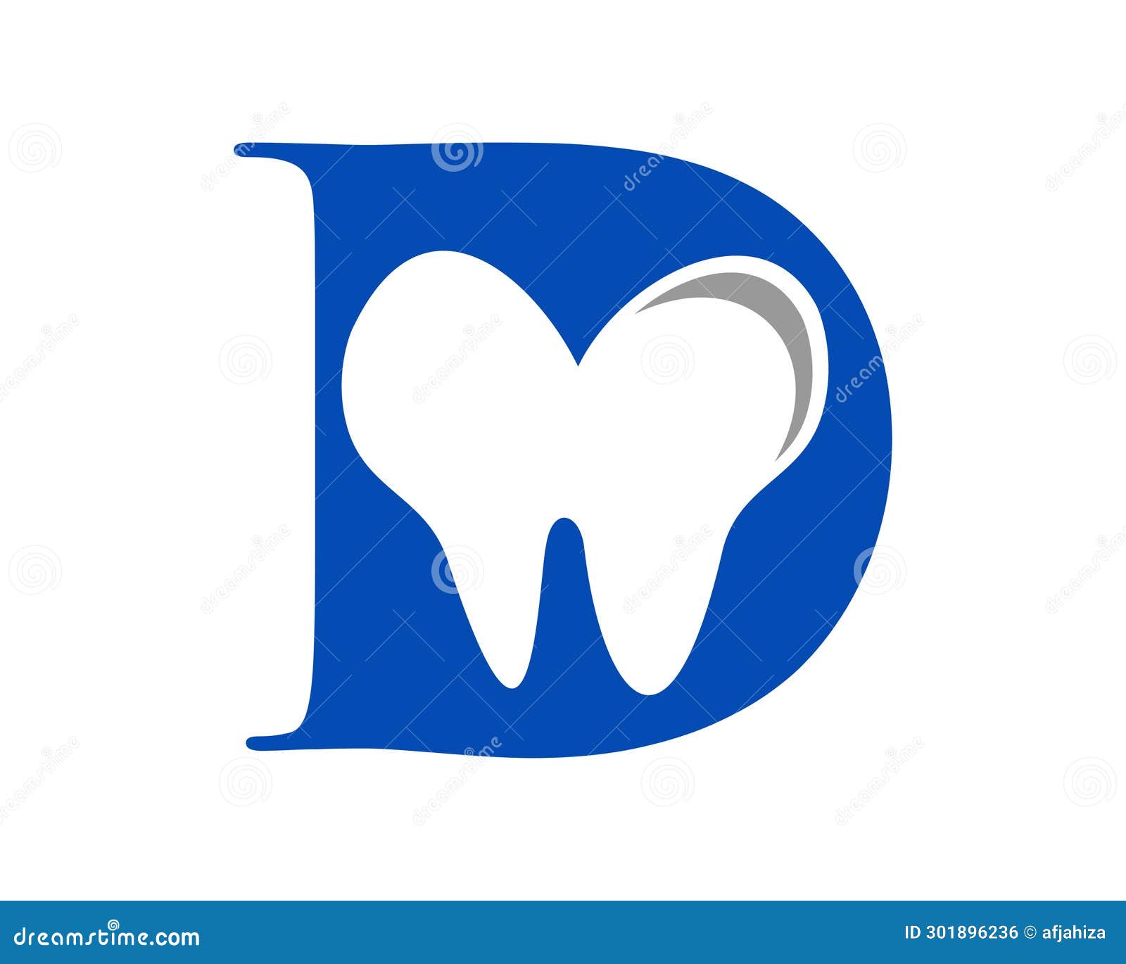 Dental Blue D Logo Icon Template Stock Vector - Illustration of circle ...