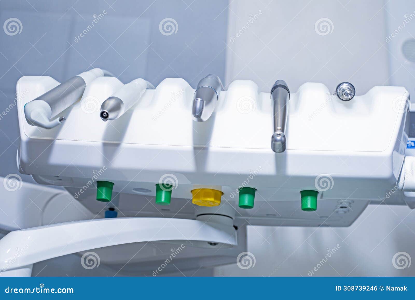Dental Bur Machine with Attachments. Treatment Stock Photo - Image of ...