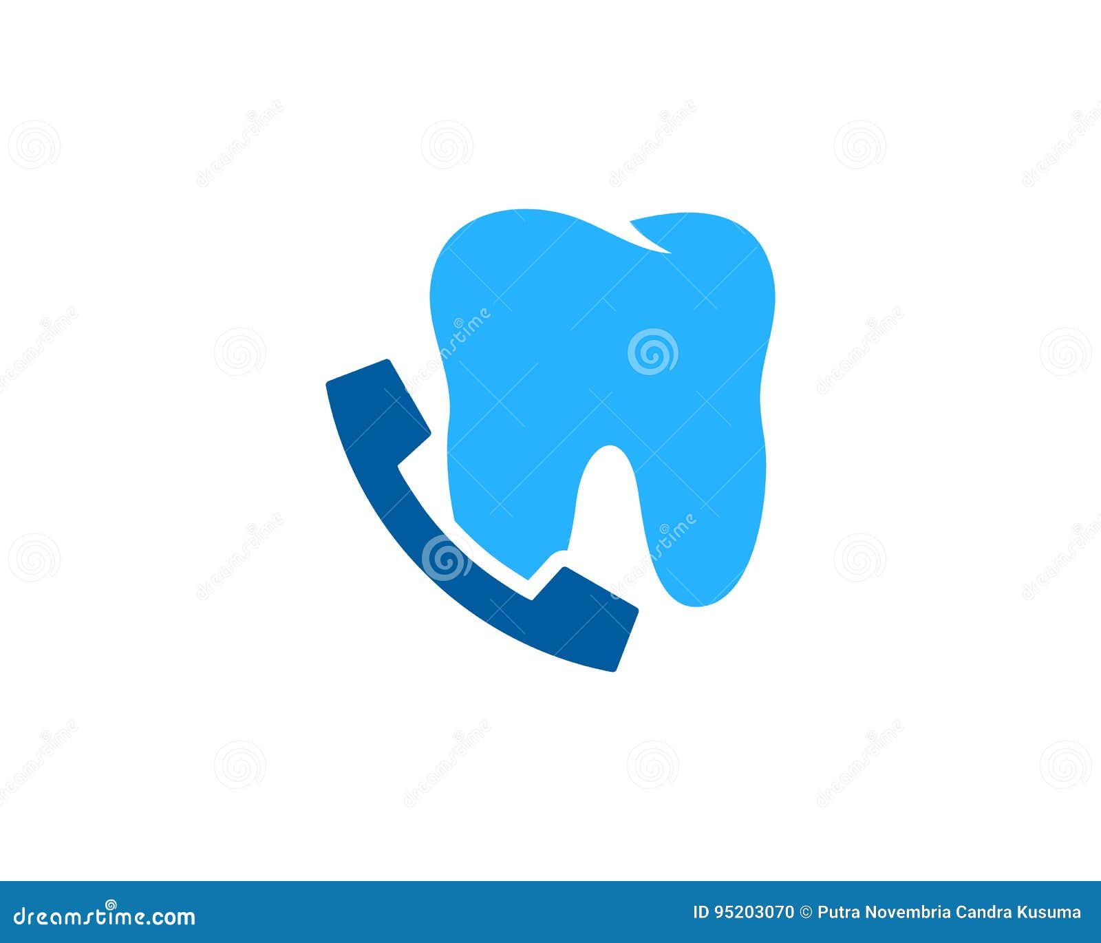 Dental Call Icon Logo Design Element Stock Vector - Illustration of ...