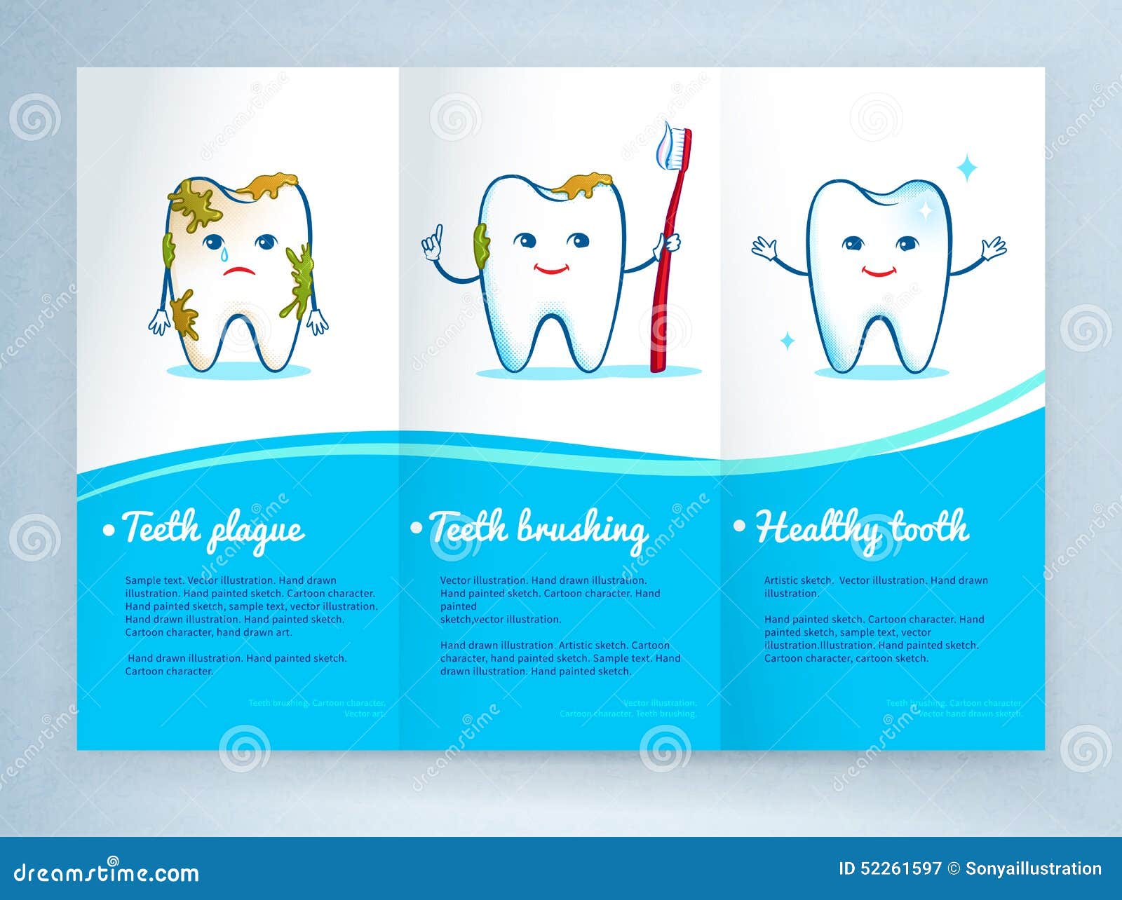 Leaflet Design With Summer Illustration | CartoonDealer.com #75022812