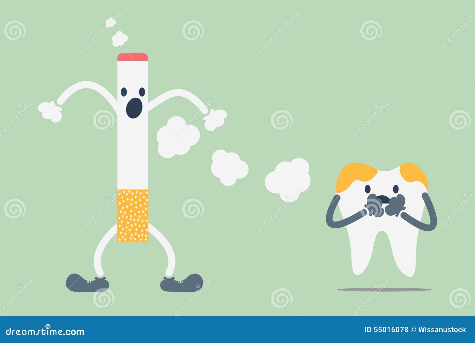Dental Cartoon Step Of Restoring Cavity Tooth By Filling Tooth ...
