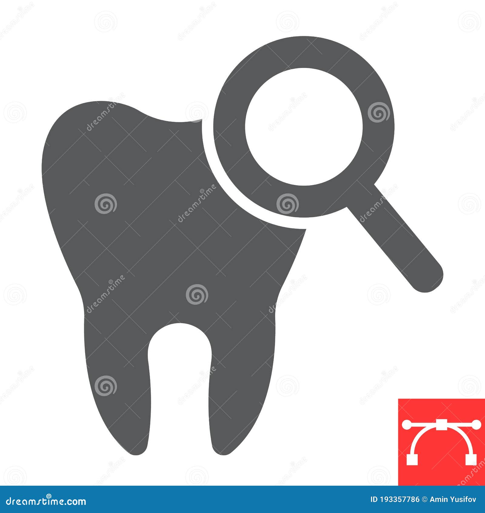 Dental Checkup Glyph Icon, Dental and Stomatolgy, Teeth Check Up Sign ...