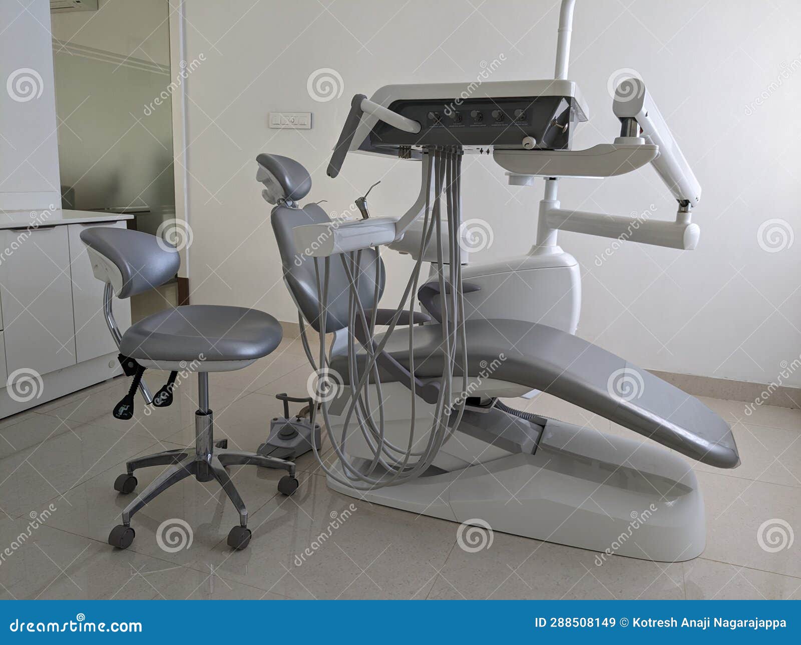 A Dental Checkup Instrument Setup in the Hospital Stock Image - Image ...