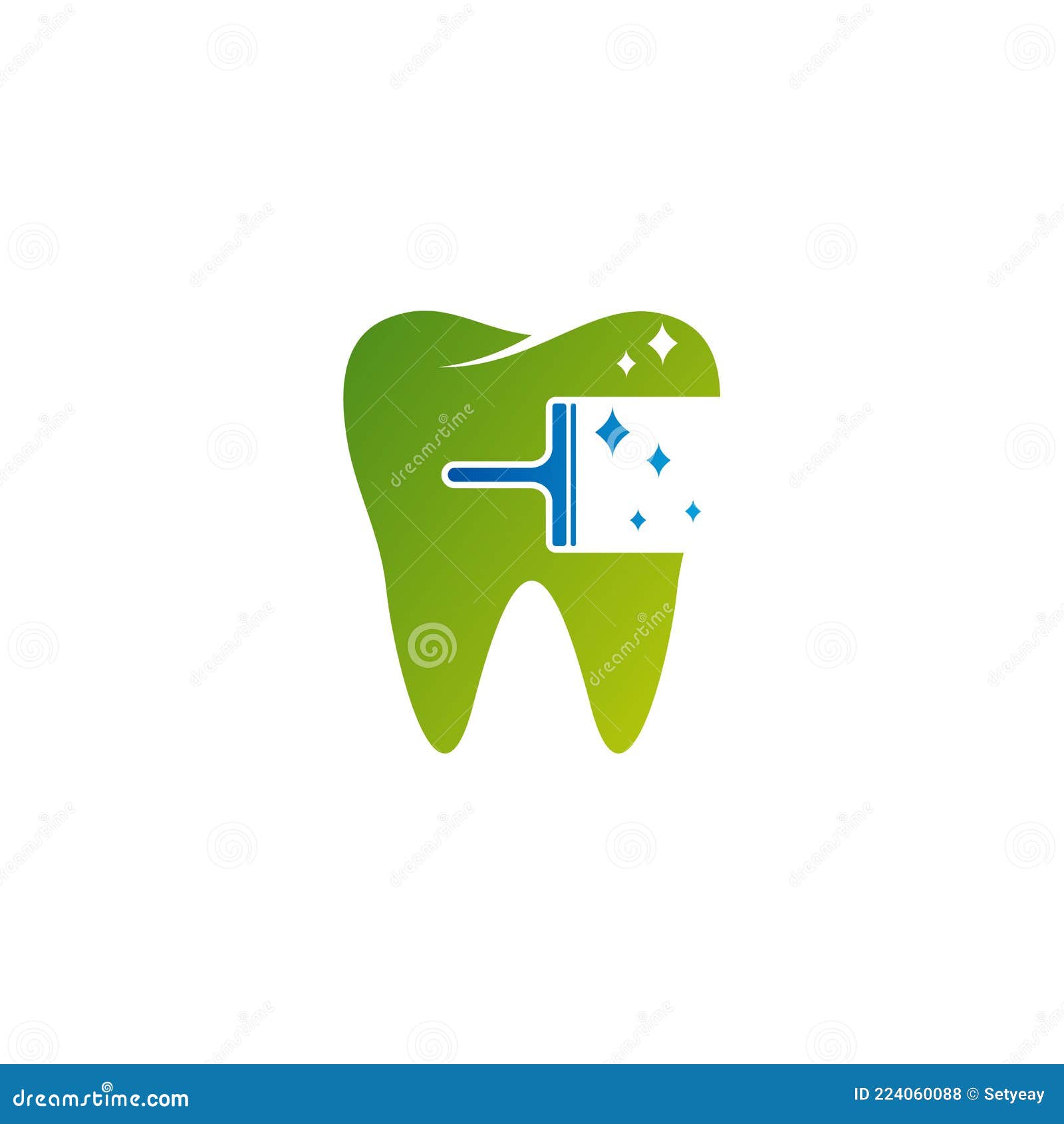 Dental Clean Logo Vector Template, Creative Clean Logo Design Concepts ...