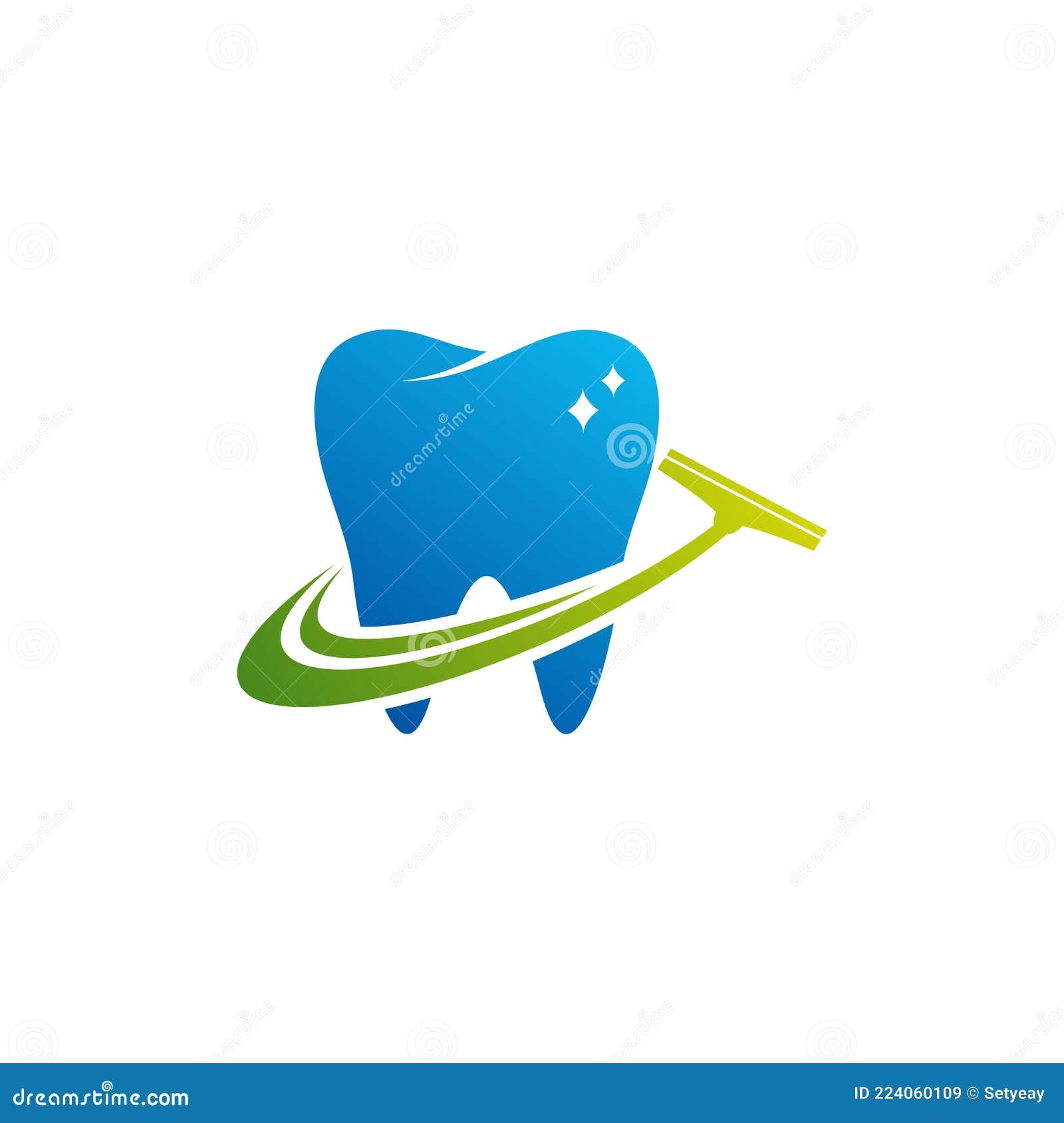 Dental Clean Logo Vector Template, Creative Clean Logo Design Concepts ...