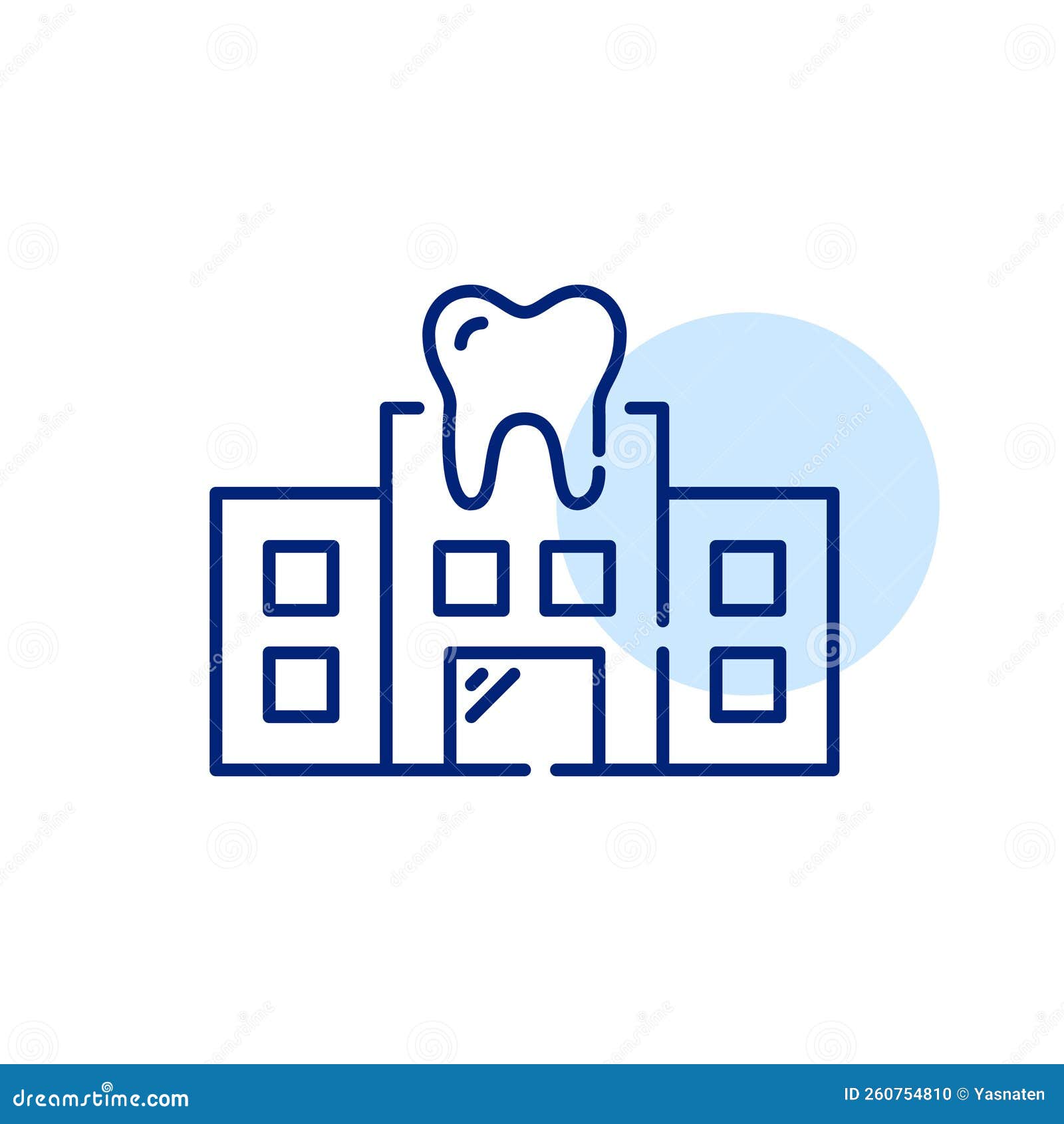 Dental Clinic Icon. Pixel Perfect, Editable Stroke Stock Vector ...