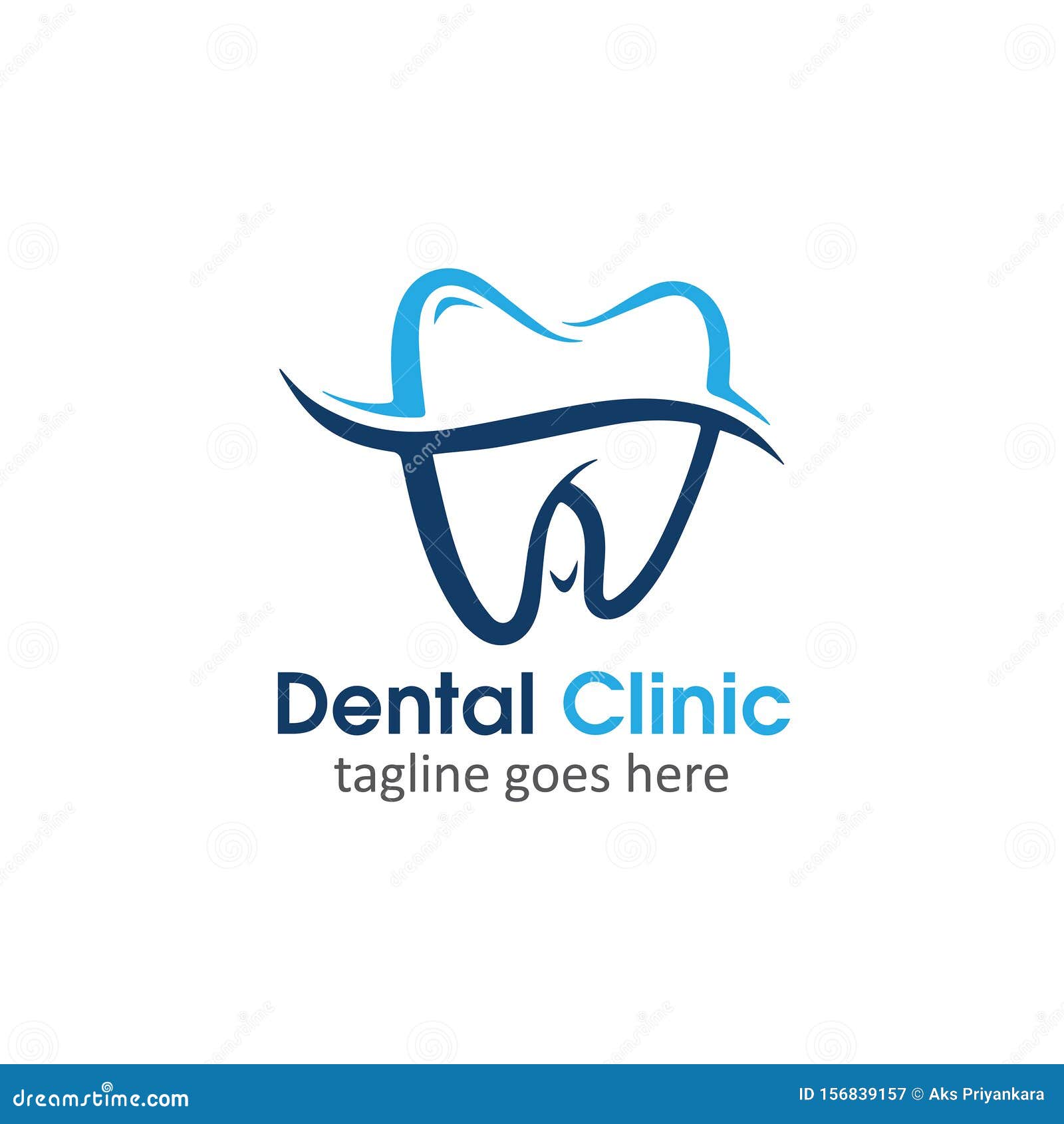 Dental Clinic Logo Design Template Vector Stock Vector - Illustration ...