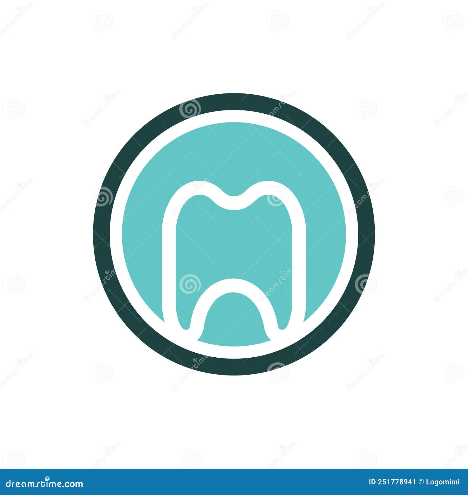 Simple Tooth & Split Label Clipart - Outline, Silhouette, Color Vector ...