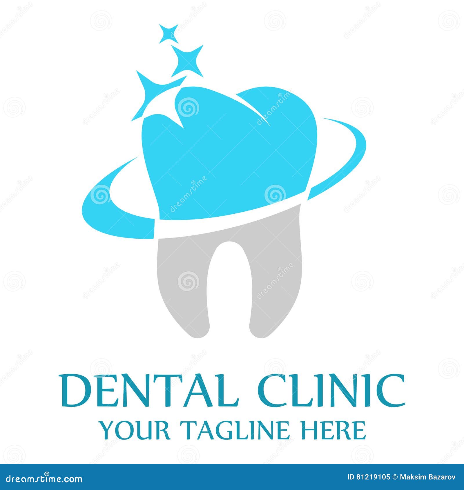 Dental Clinic Logo Template Design Stock Vector - Illustration of ...