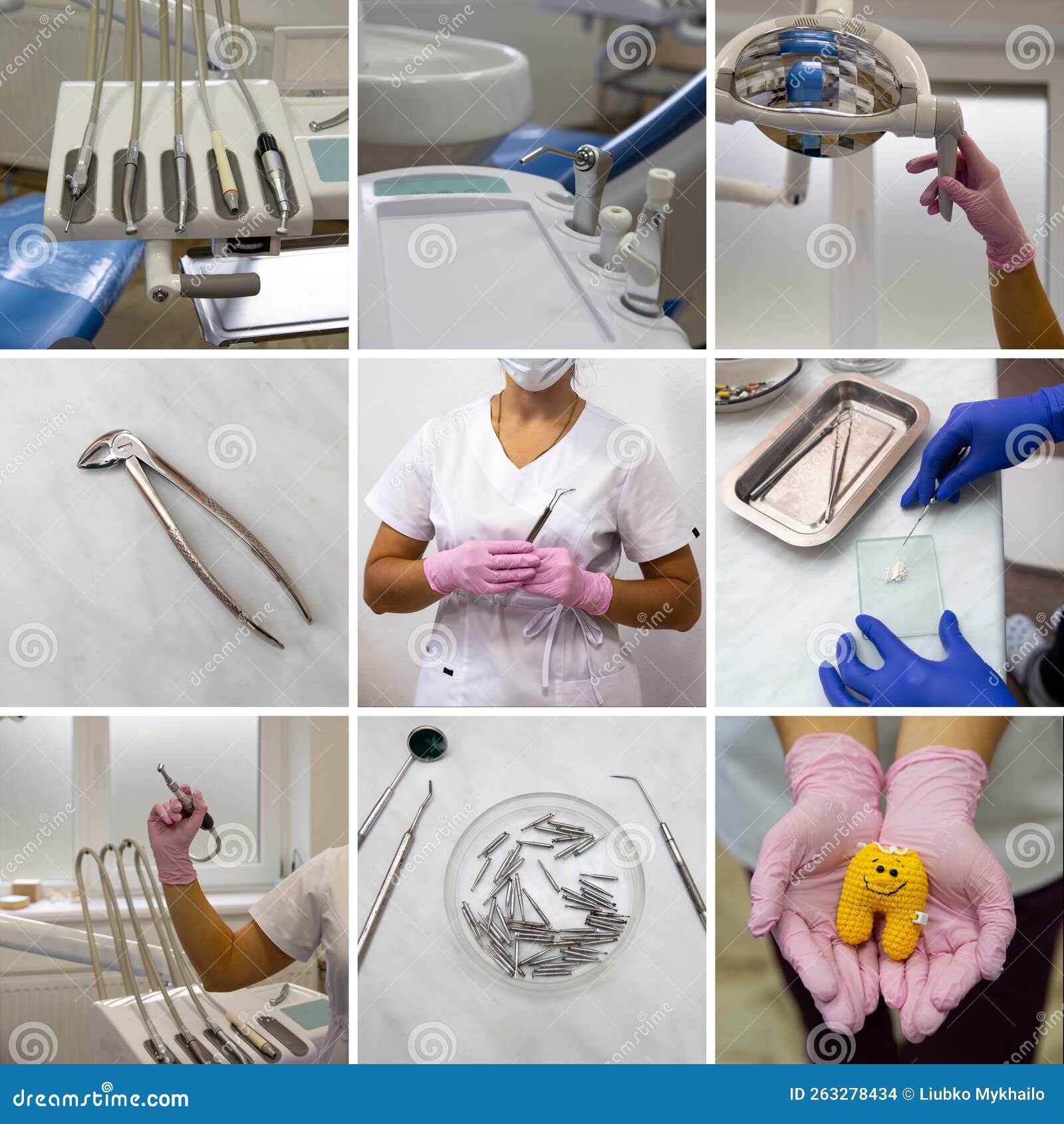 Dental collage. stock photo. Image of white, female - 263278434