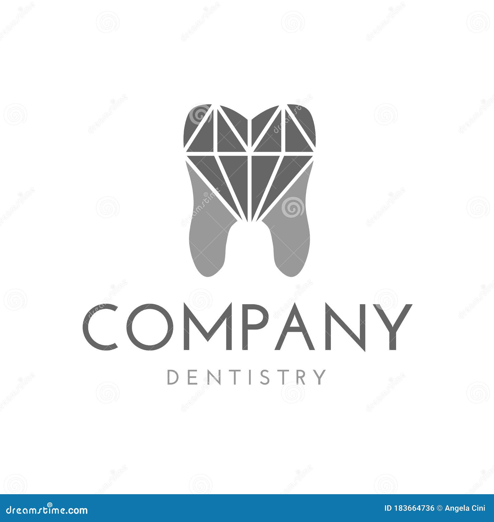 Dental or Dentist Logo with Diamond Stock Vector - Illustration of ...