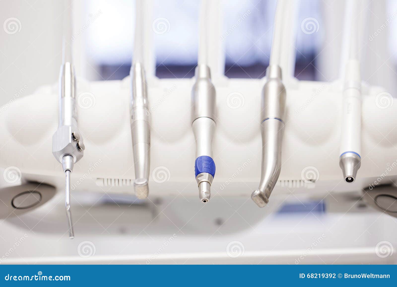 Dental Drills Closeup. Modern Dental Practice Stock Photo - Image of ...