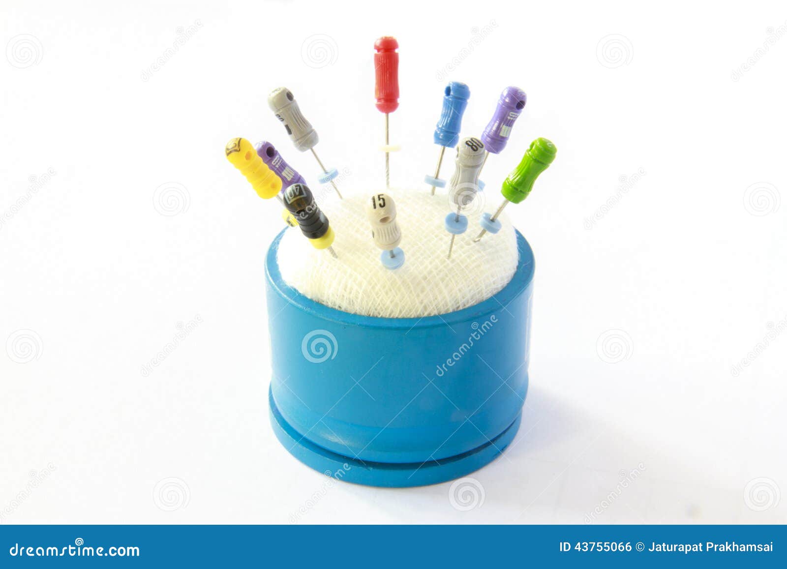 Dental Endodontic Files on Files Stand Stock Photo - Image of ...