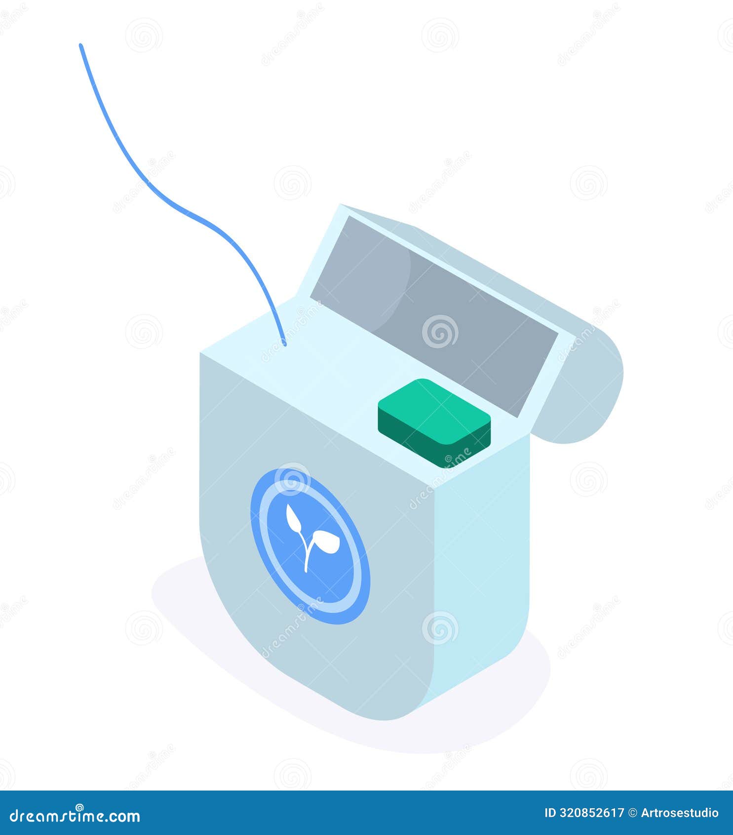 Dental Floss - Dental Concept On Transparent Background, Flat Design ...