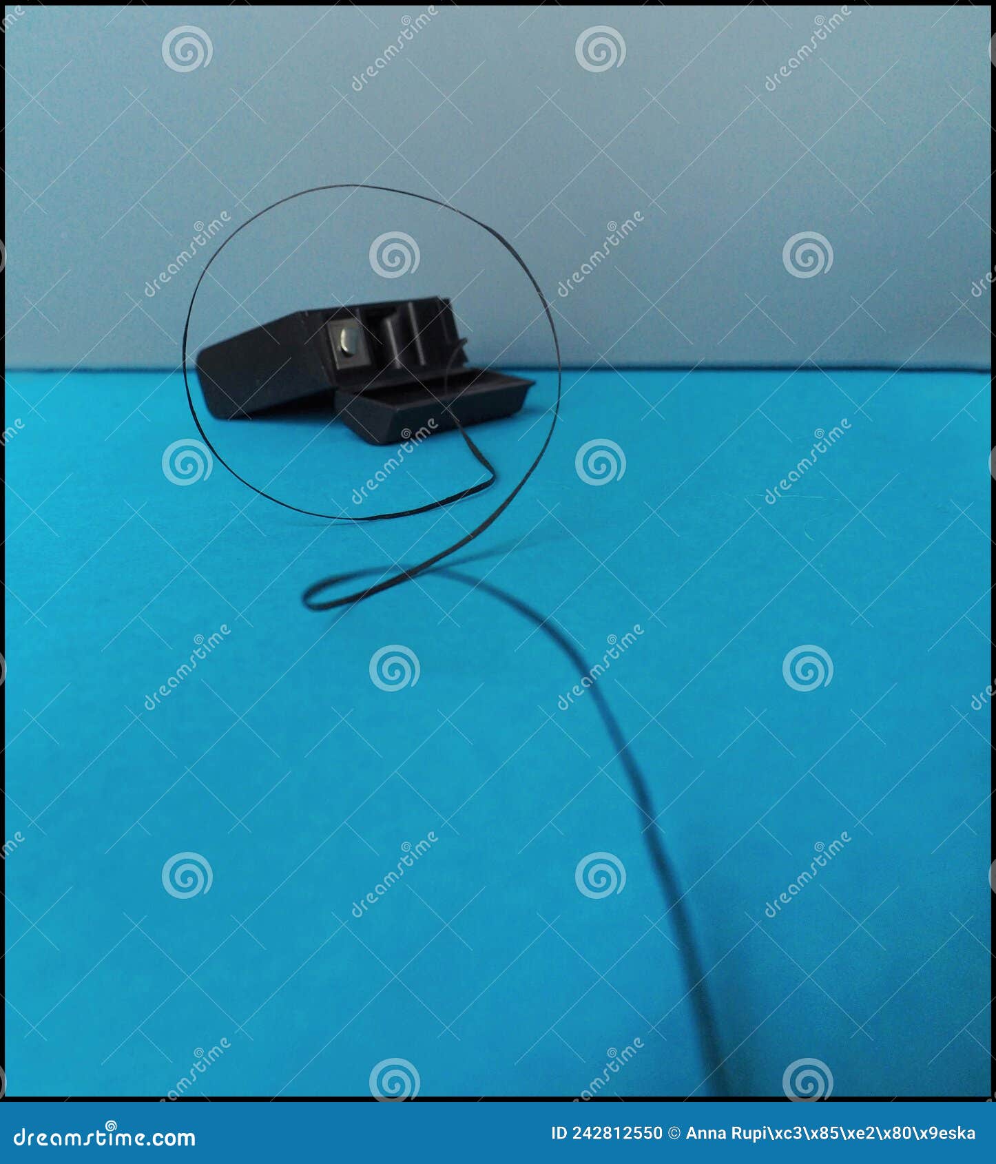 The Black Box Seen through the Floss Loop. Stock Photo - Image of ...