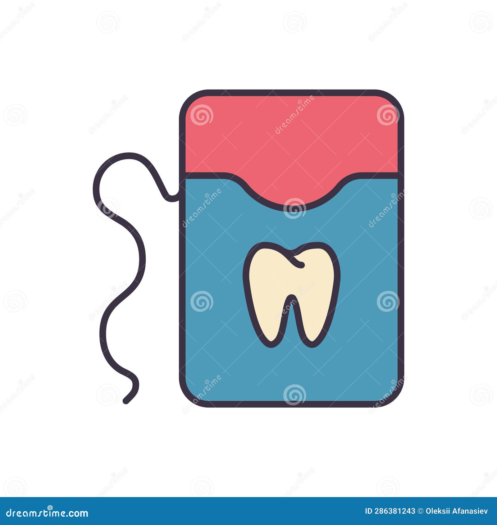 Dental Floss Icon stock illustration. Illustration of equipment - 286381243