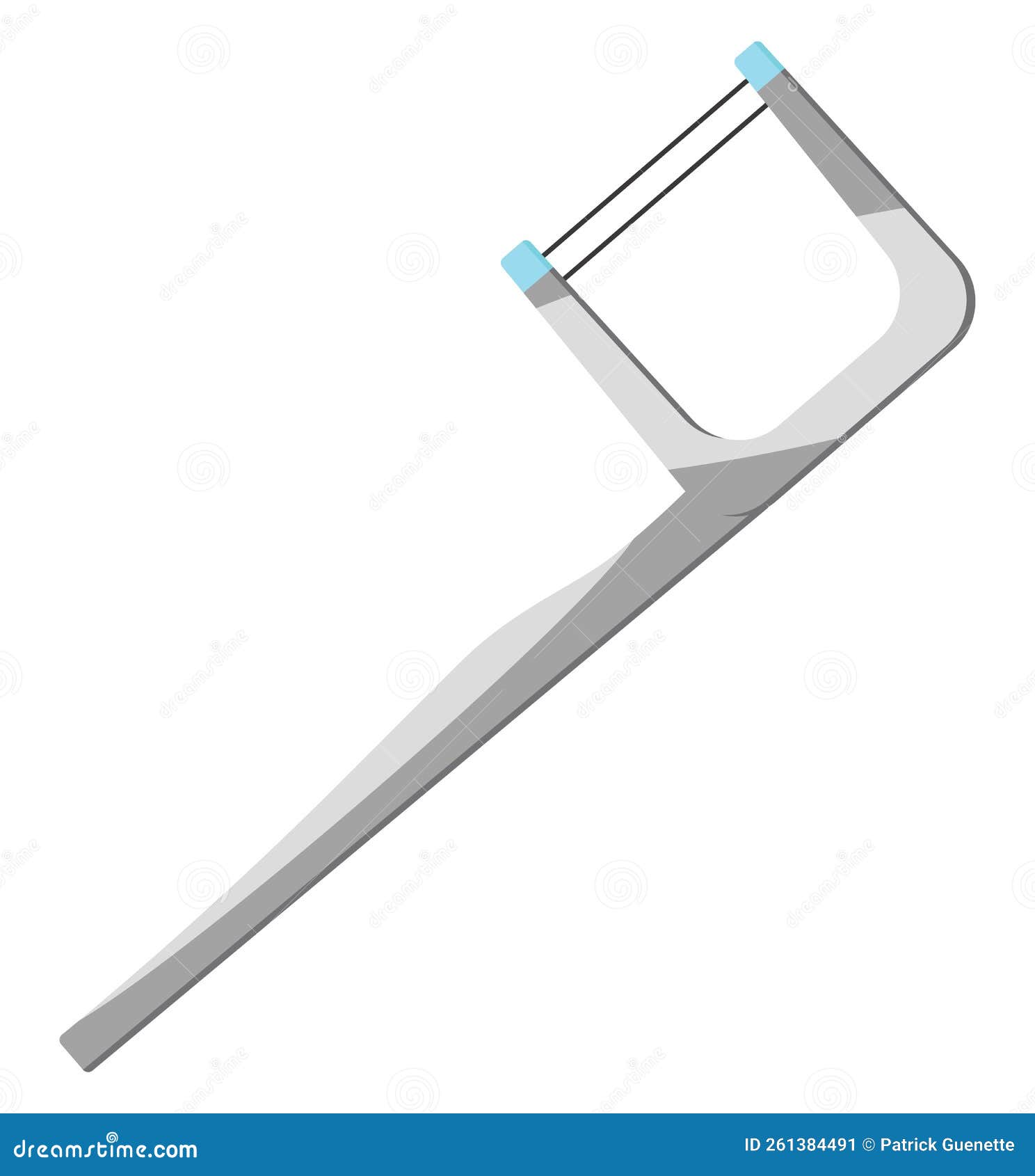 Dental floss, icon stock vector. Illustration of medicine - 261384491