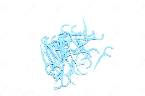 Dental Floss Isolated on a White Background. Stock Image - Image of ...