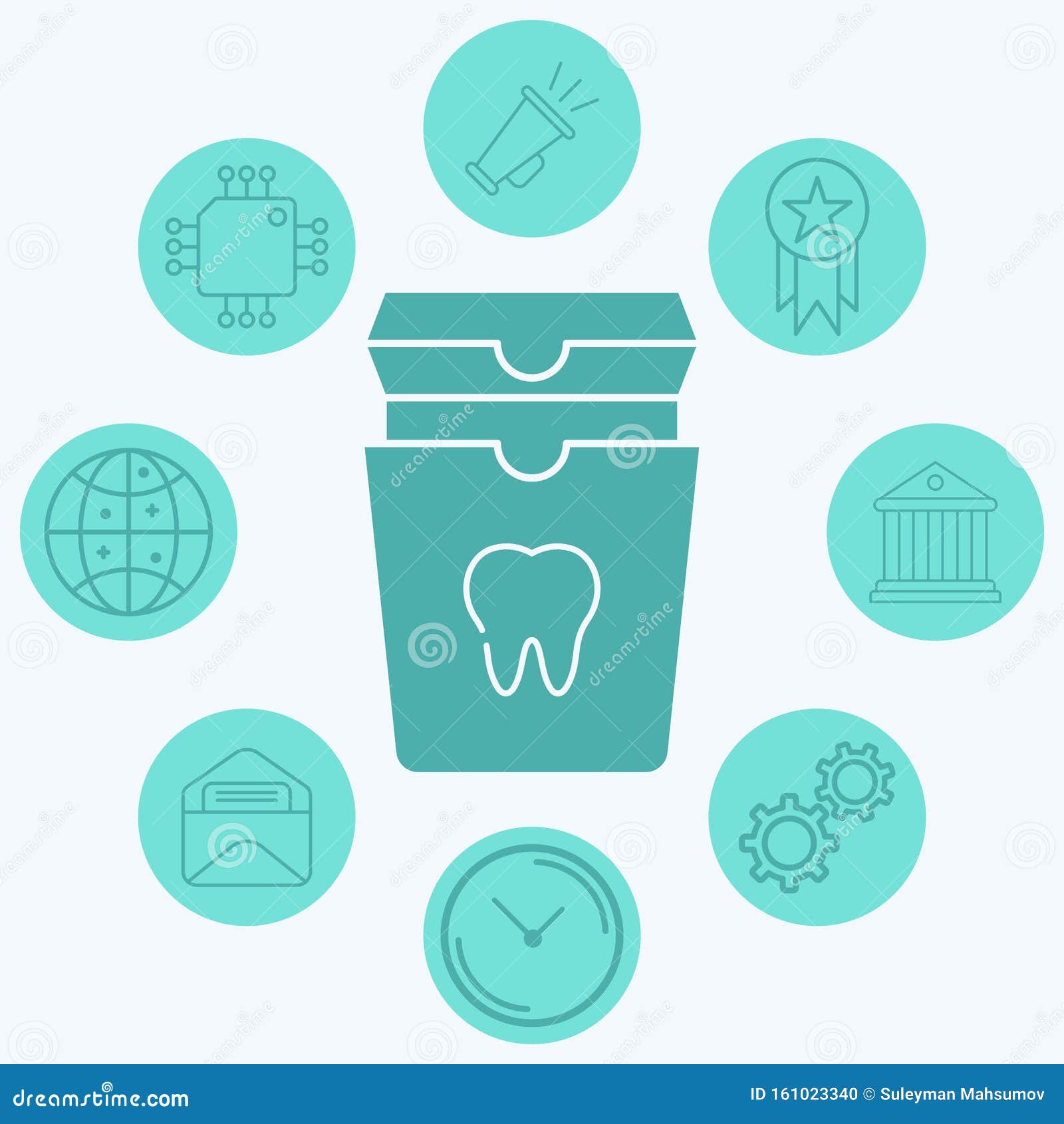 Dental Floss Vector Icon Sign Symbol Stock Illustration - Illustration ...