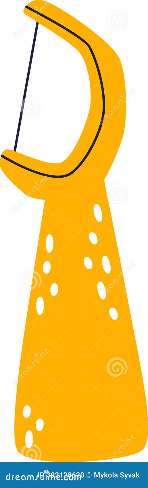 Dental Flossing Tool stock vector. Illustration of clean - 302128620