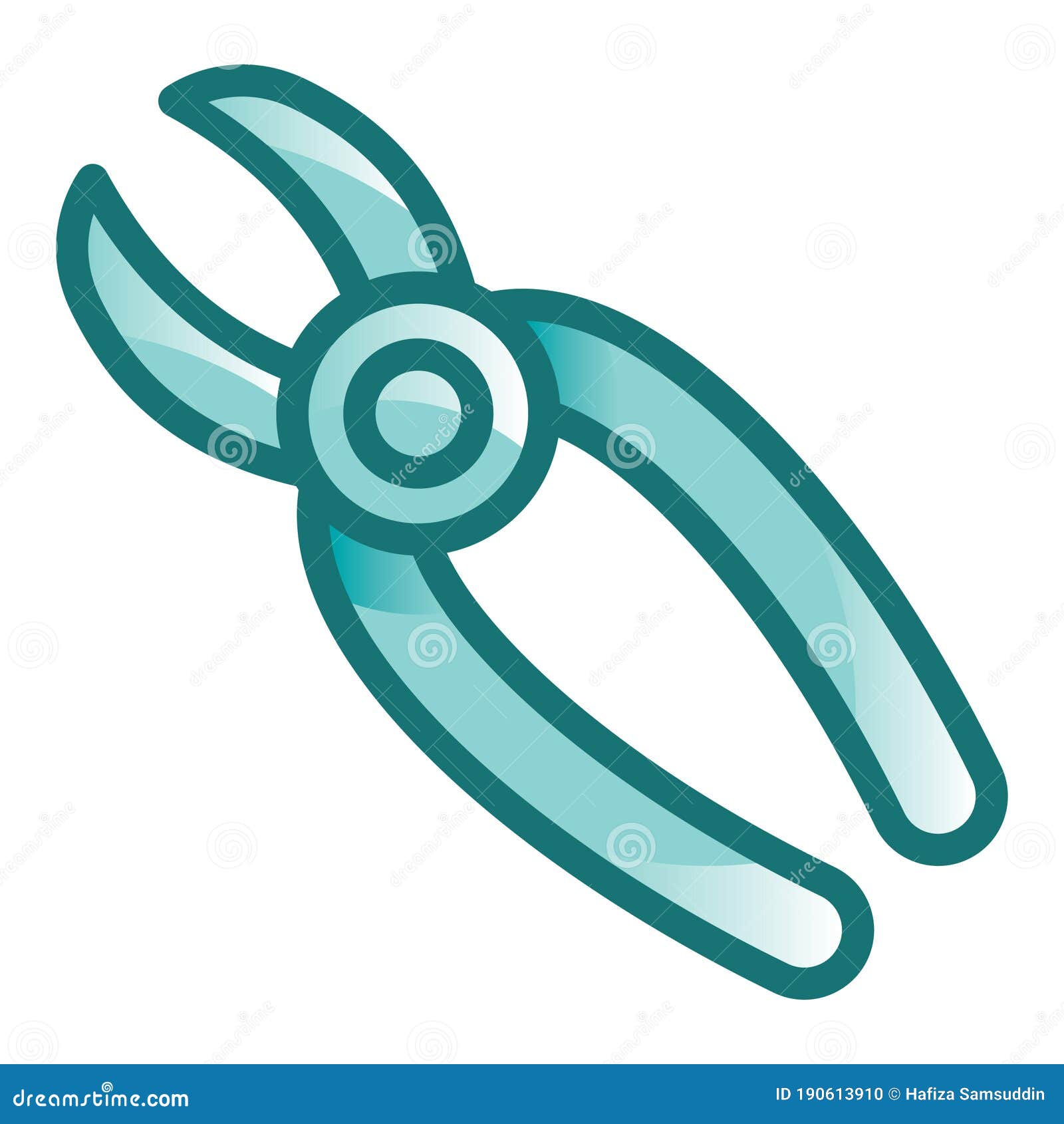 Dental Forceps. Vector Illustration Decorative Design Stock Vector ...