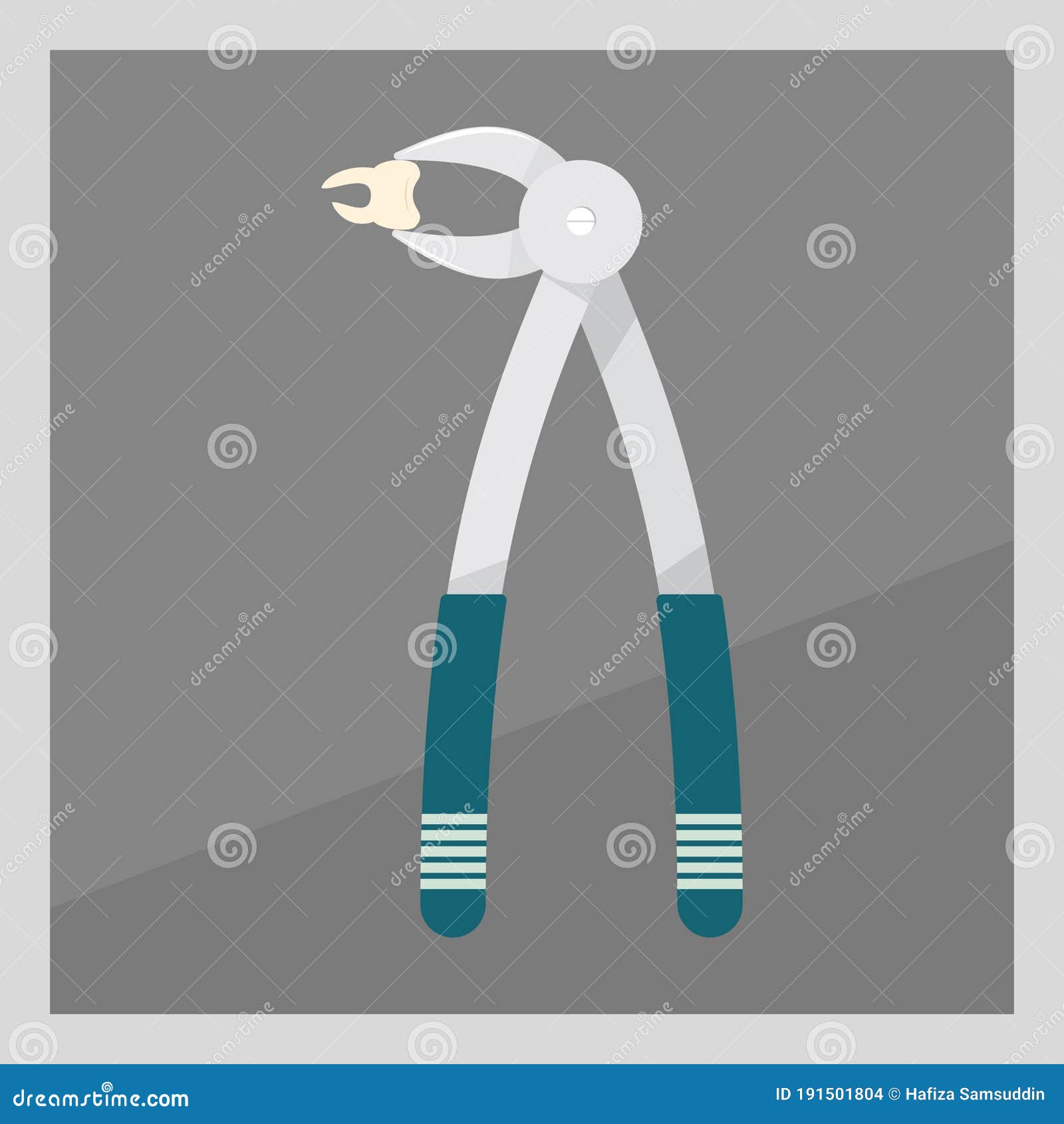 Dental Forceps. Vector Illustration Decorative Design Stock Vector ...