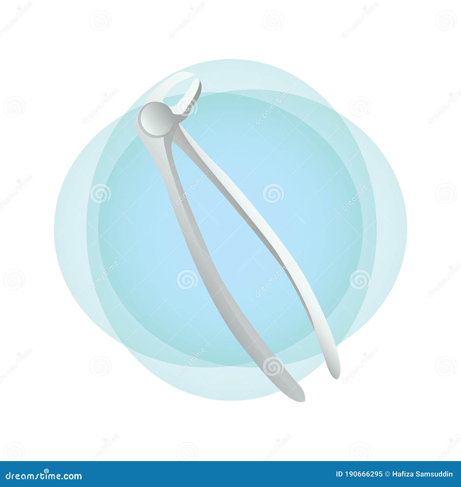 Dental Forceps. Vector Illustration Decorative Design Stock Vector ...