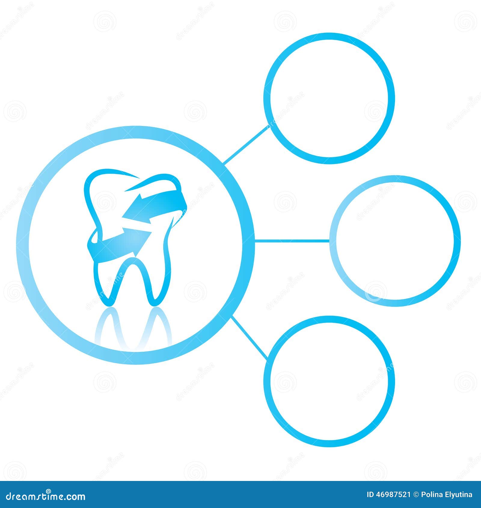 Dental graphic stock vector. Illustration of molar, symbol - 46987521