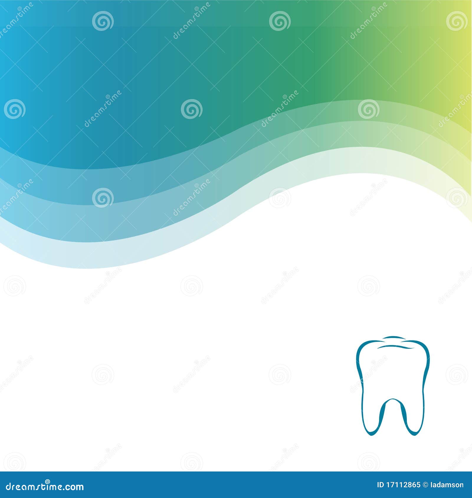 Dental Green Background. Vector Stock Vector - Illustration of molar ...