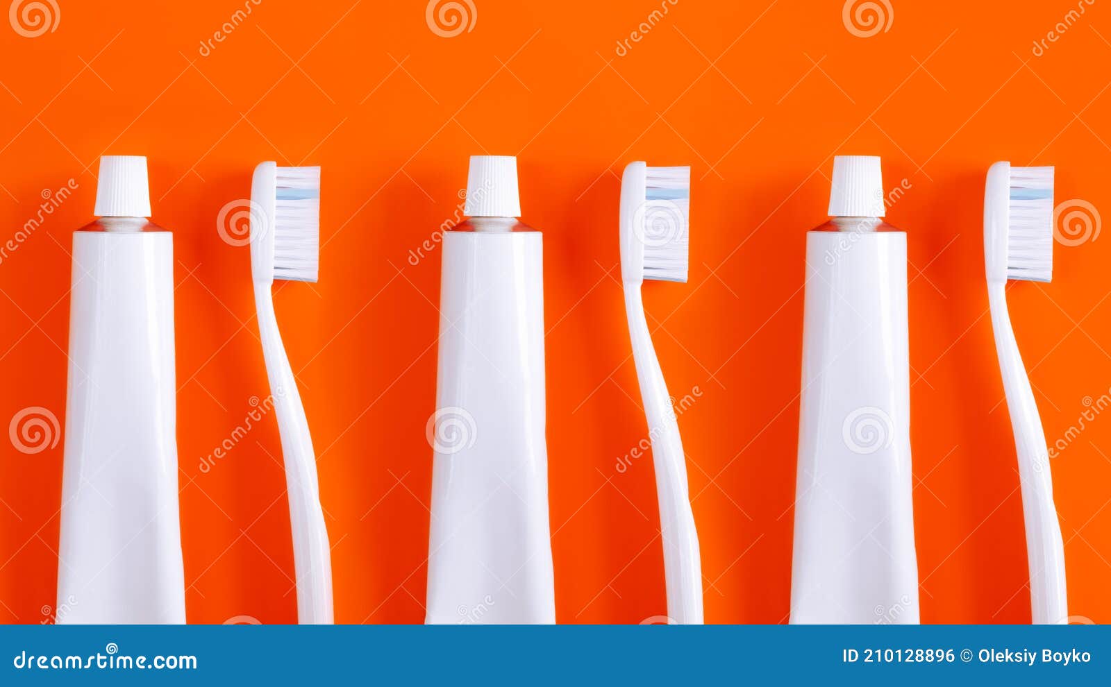 Dental Hygiene Objects: Toothbrush and Toothpaste. Stock Photo - Image ...