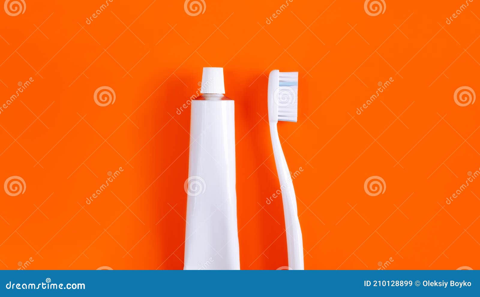 Dental Hygiene Objects: Toothbrush and Toothpaste. Stock Image - Image ...