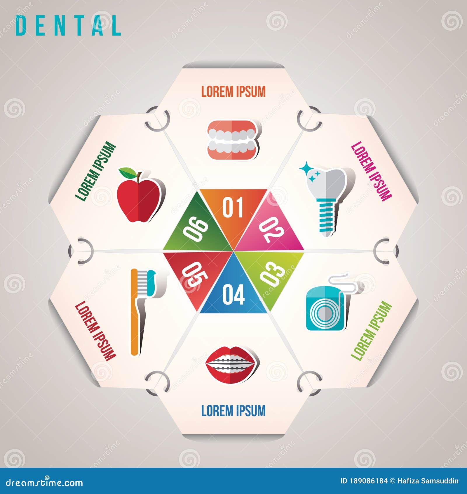 Dental Infographic. Vector Illustration Decorative Design Stock Vector ...