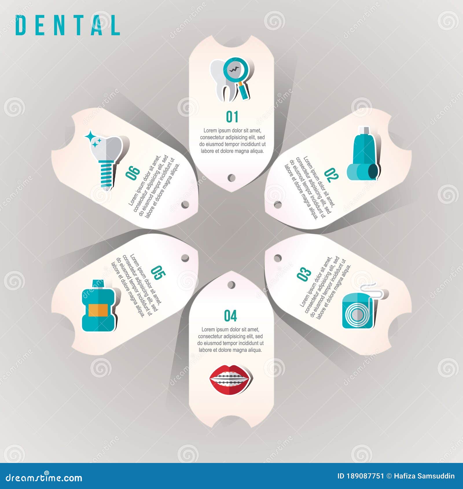 Dental Infographic. Vector Illustration Decorative Design Stock Vector ...