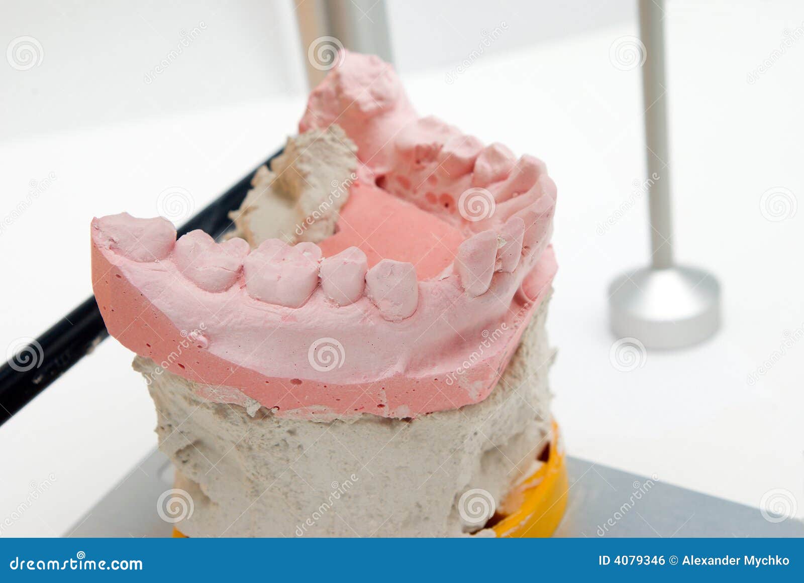 Dental instrument.denture stock photo. Image of dentures - 4079346