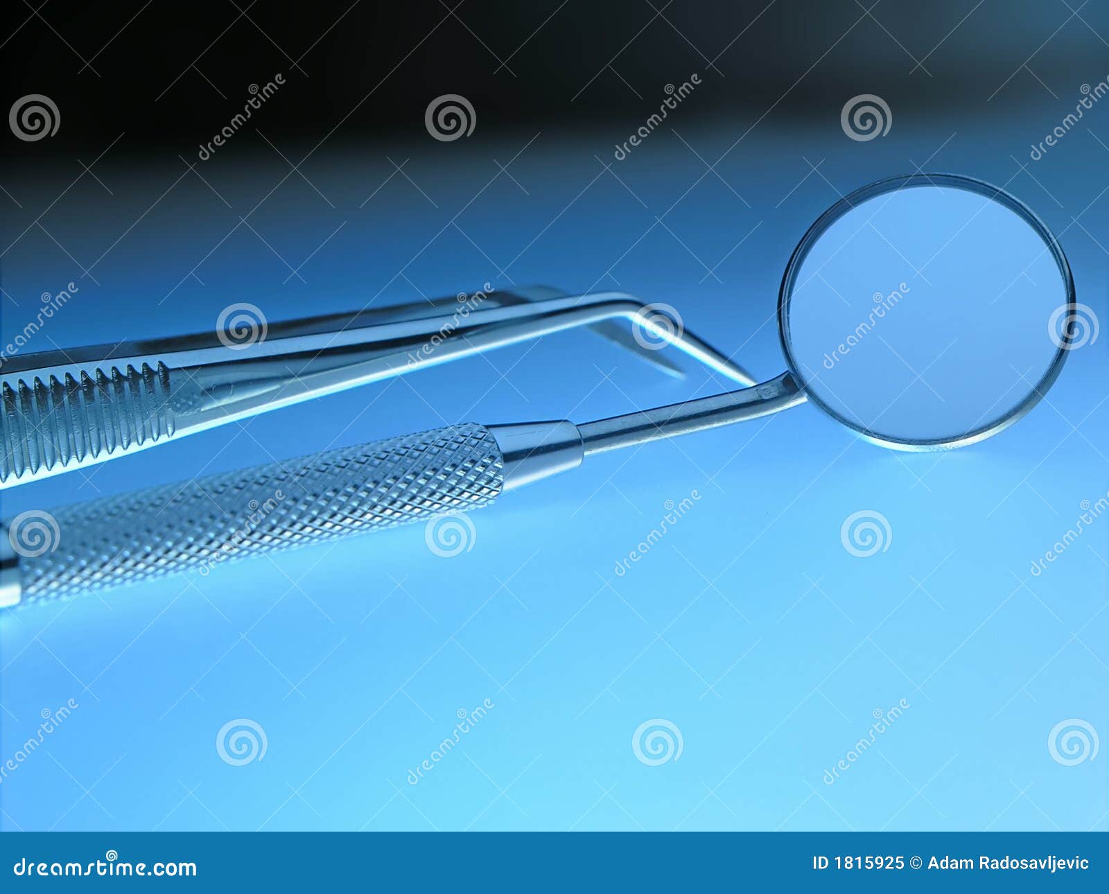 Dental Instruments And Occlusal Splint On Color Background Royalty-Free ...