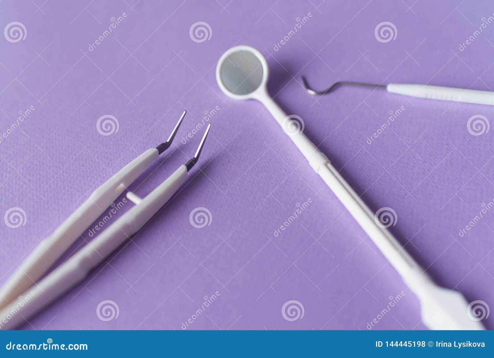 Dental Instruments on Colorful Background Stock Photo - Image of ...