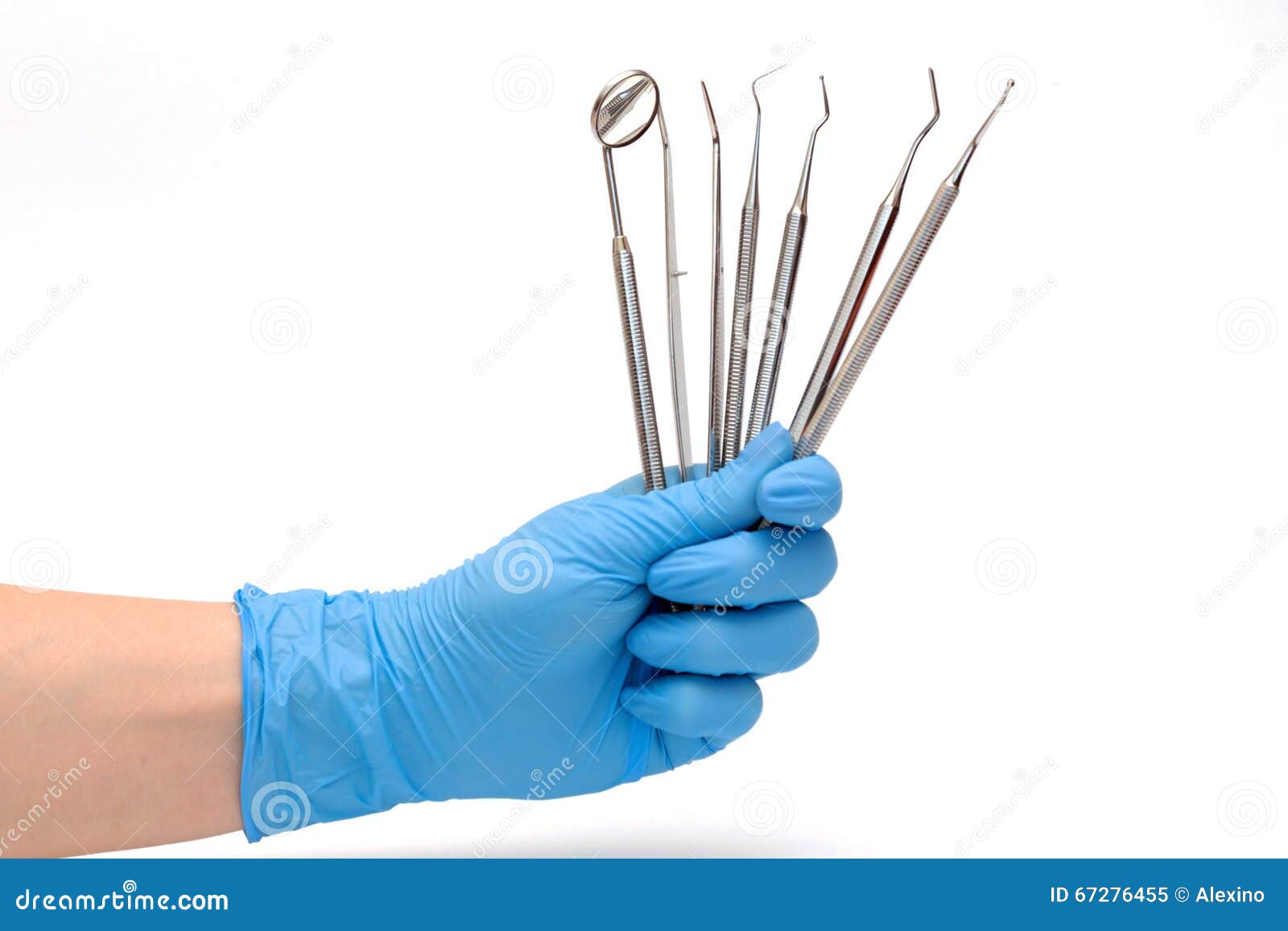 Dental Instruments. Dentures and Medical Tools Stock Image - Image of ...
