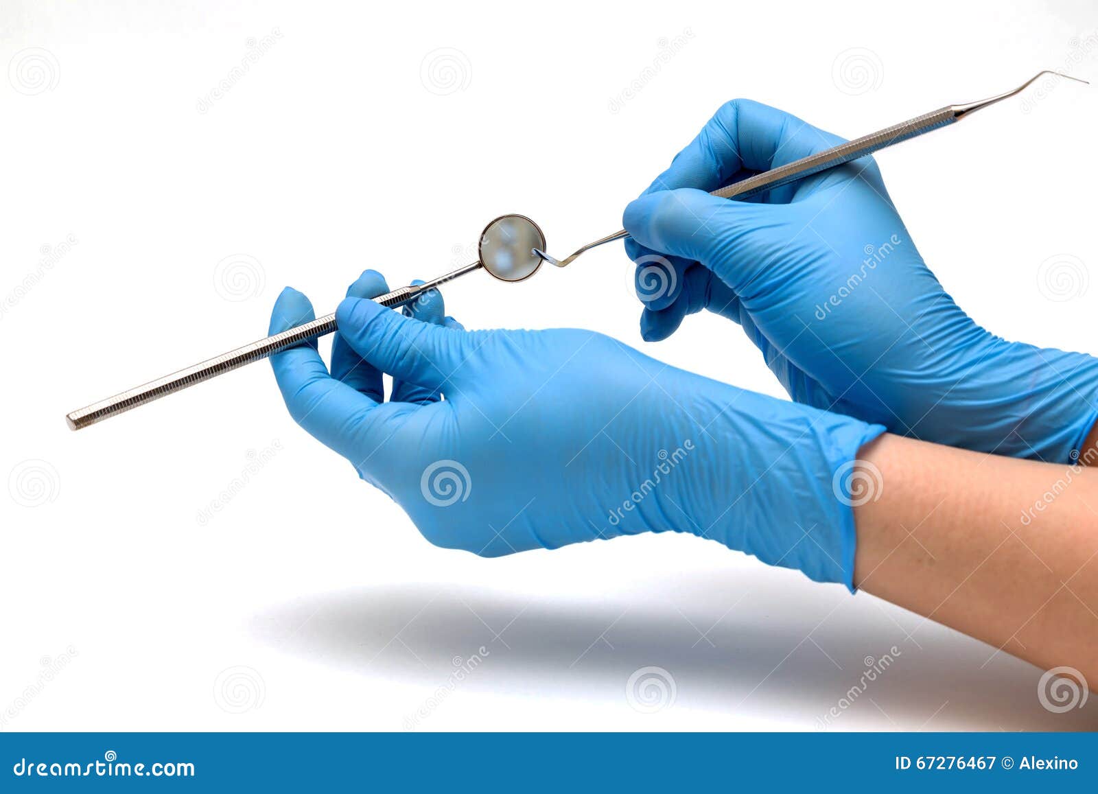 Dental Instruments. Dentures and Medical Tools Stock Image - Image of ...