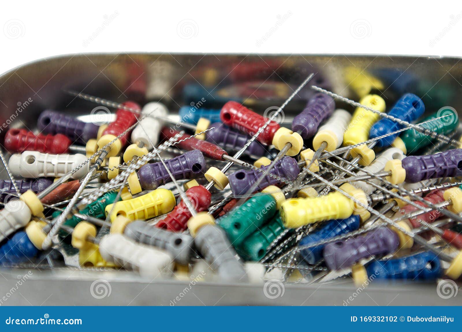 Dental Instruments for Endodontic Treatment of Teeth, Pulpitis Stock ...