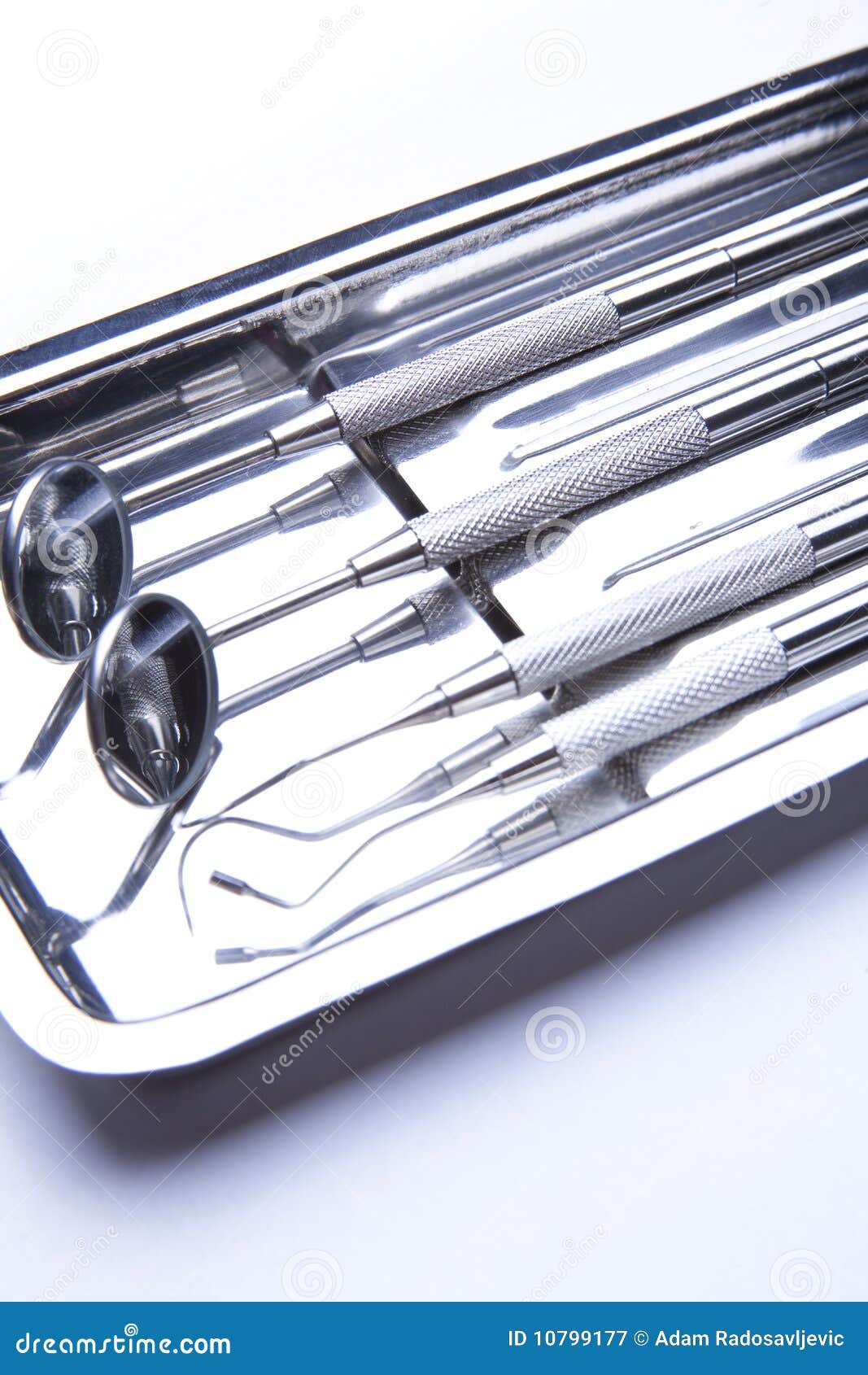 Dental Instruments - plate stock image. Image of medicine - 10799177