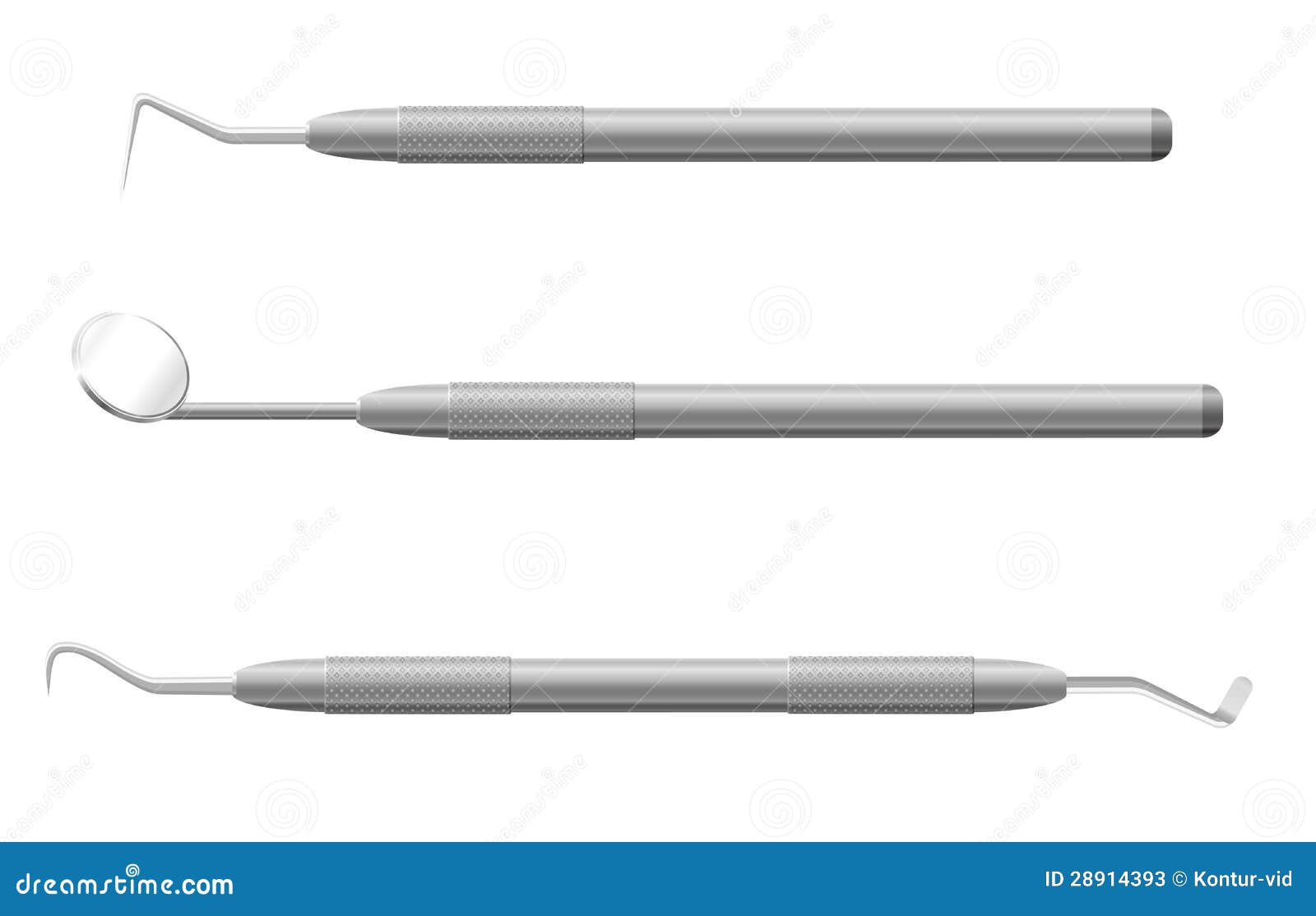 Dental Instruments Vector Illustration Stock Vector - Illustration of ...